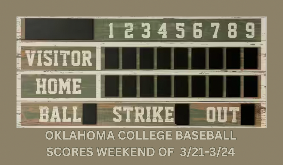 Oklahoma College Baseball Scoreboard – Mar 21-Mar 24 – Sooner State ...