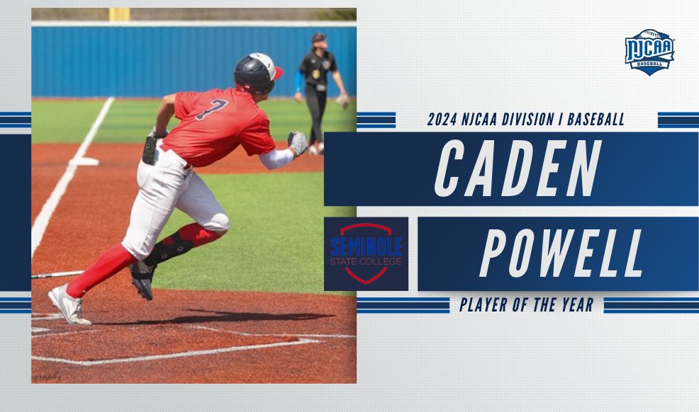 Caden Powell Named NJCAA D1 Player of the Year – Sooner State Baseball ...