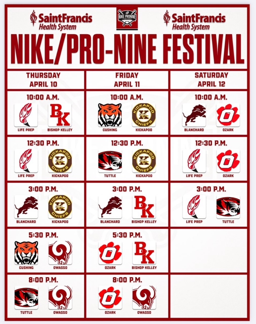 Nike/Pro-Nine Festival Preview & Scoreboard – Sooner State Baseball Report