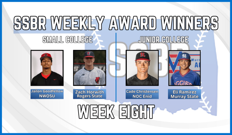 SSBR 2026 College Weekly Awards – Week 8 – Sooner State Baseball Report